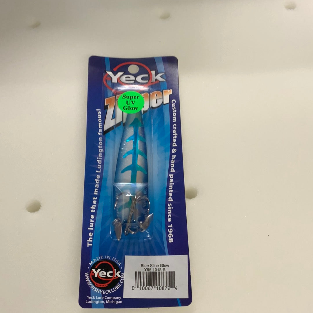 Yeck Zipper Blue Slice Glow – Tangled Tackle Co.