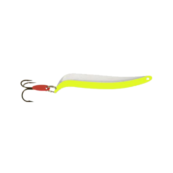 Flutter Laker Taker 3 1/2" - 1/4oz Fluorescent Yellow – Tangled Tackle Co.