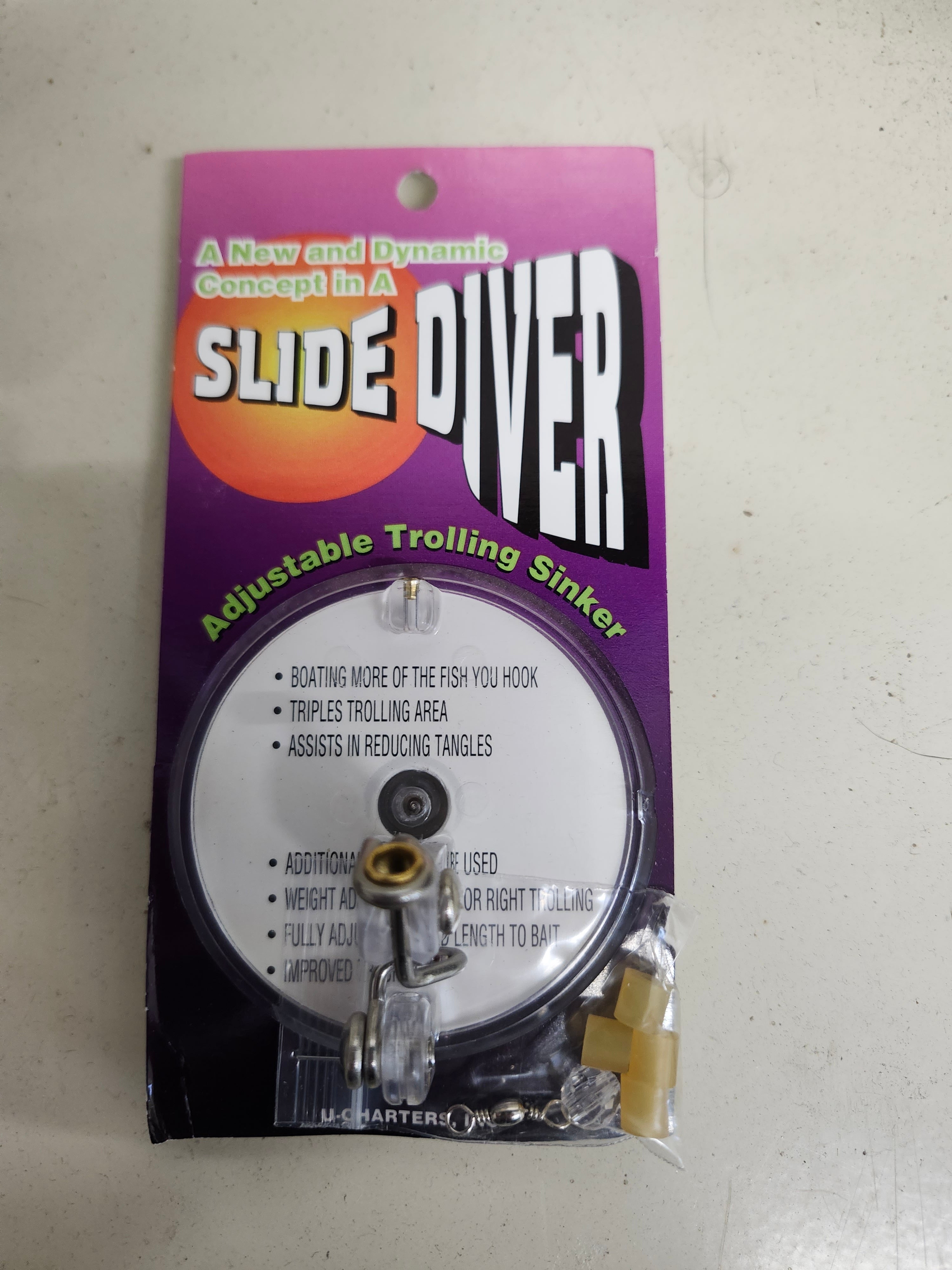 U-Charters Slide Diver #1 Slide Diver White – Tangled Tackle Co.