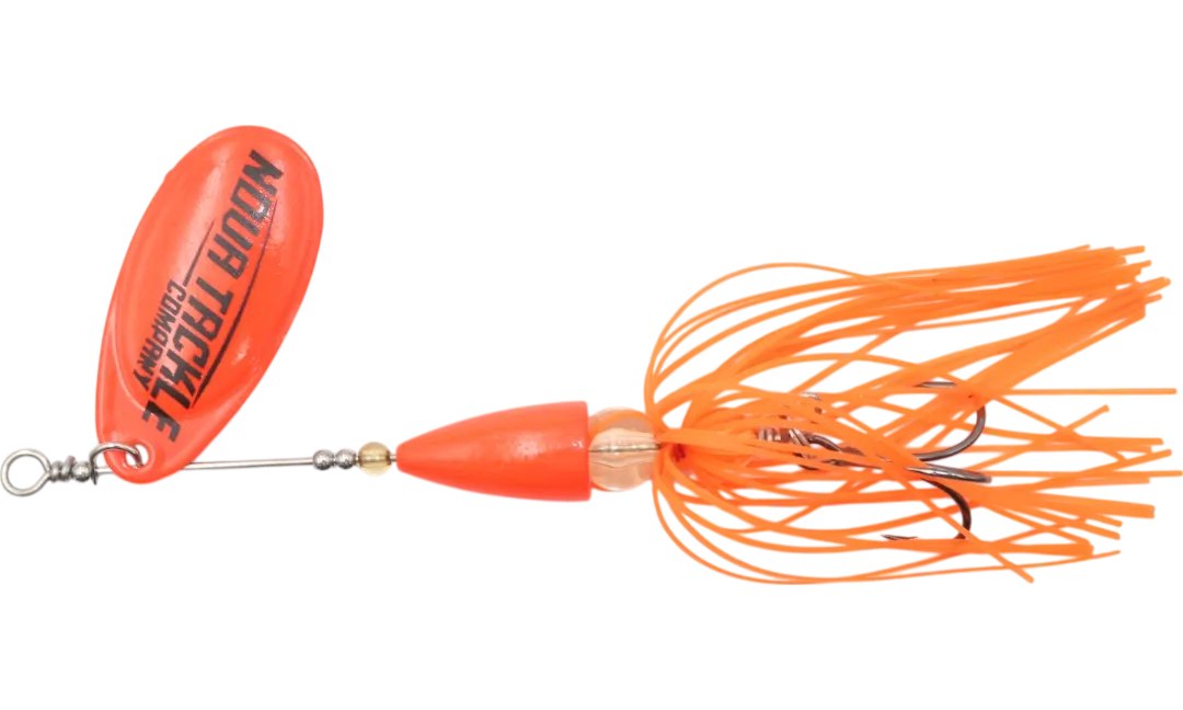 Nova Tackle Orange Glow Spinner – Tangled Tackle Co.