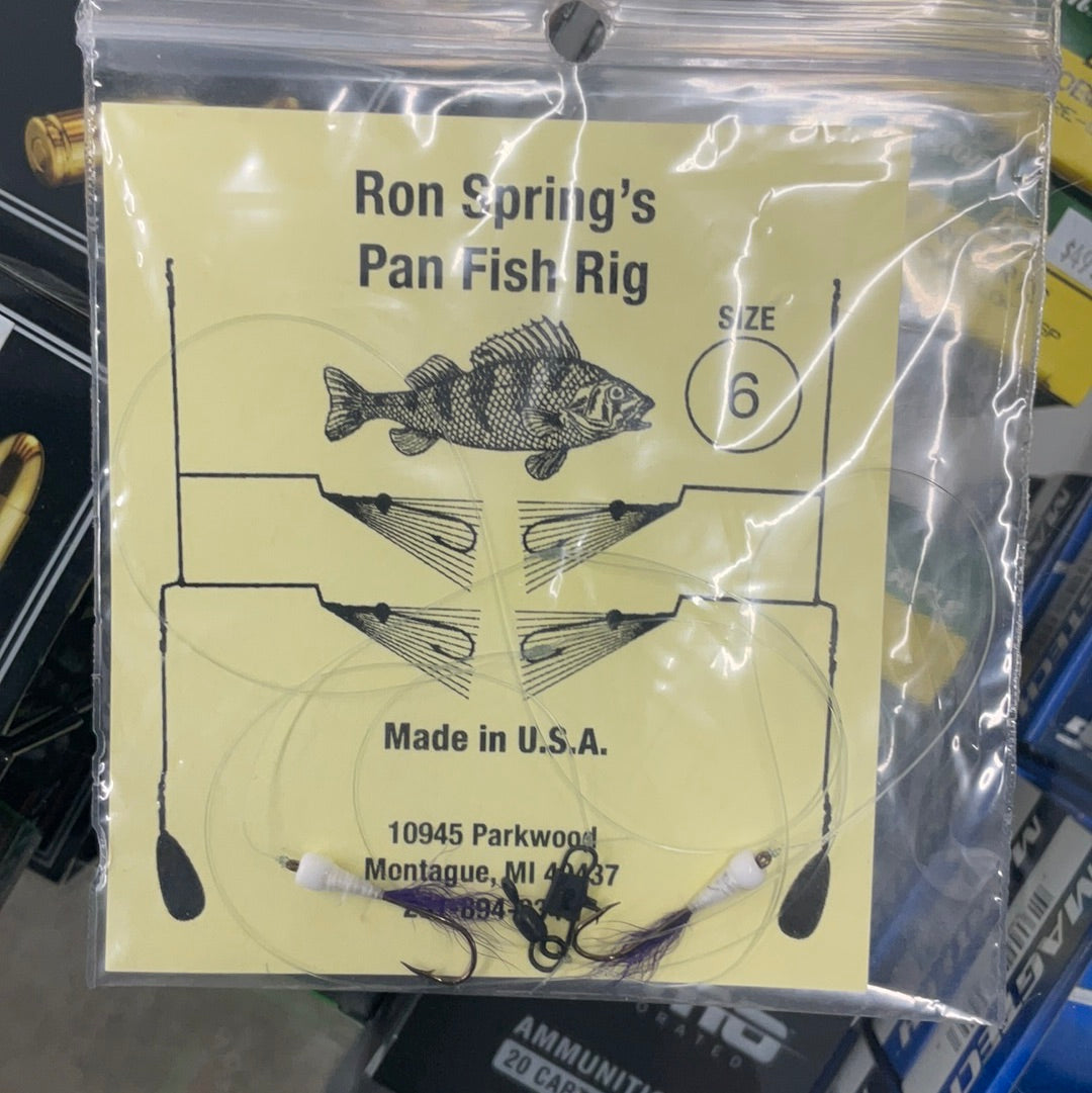 Ron Springs Pan Fish Rigs Purple with White head – Tangled Tackle Co.