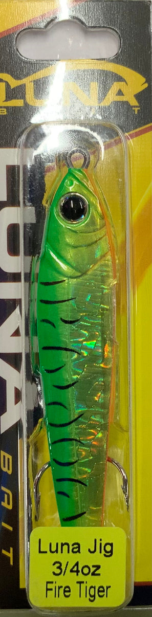 White River Tackle Luna Jigging Spoon 1/2 oz Fire Tiger – Tangled Tackle Co