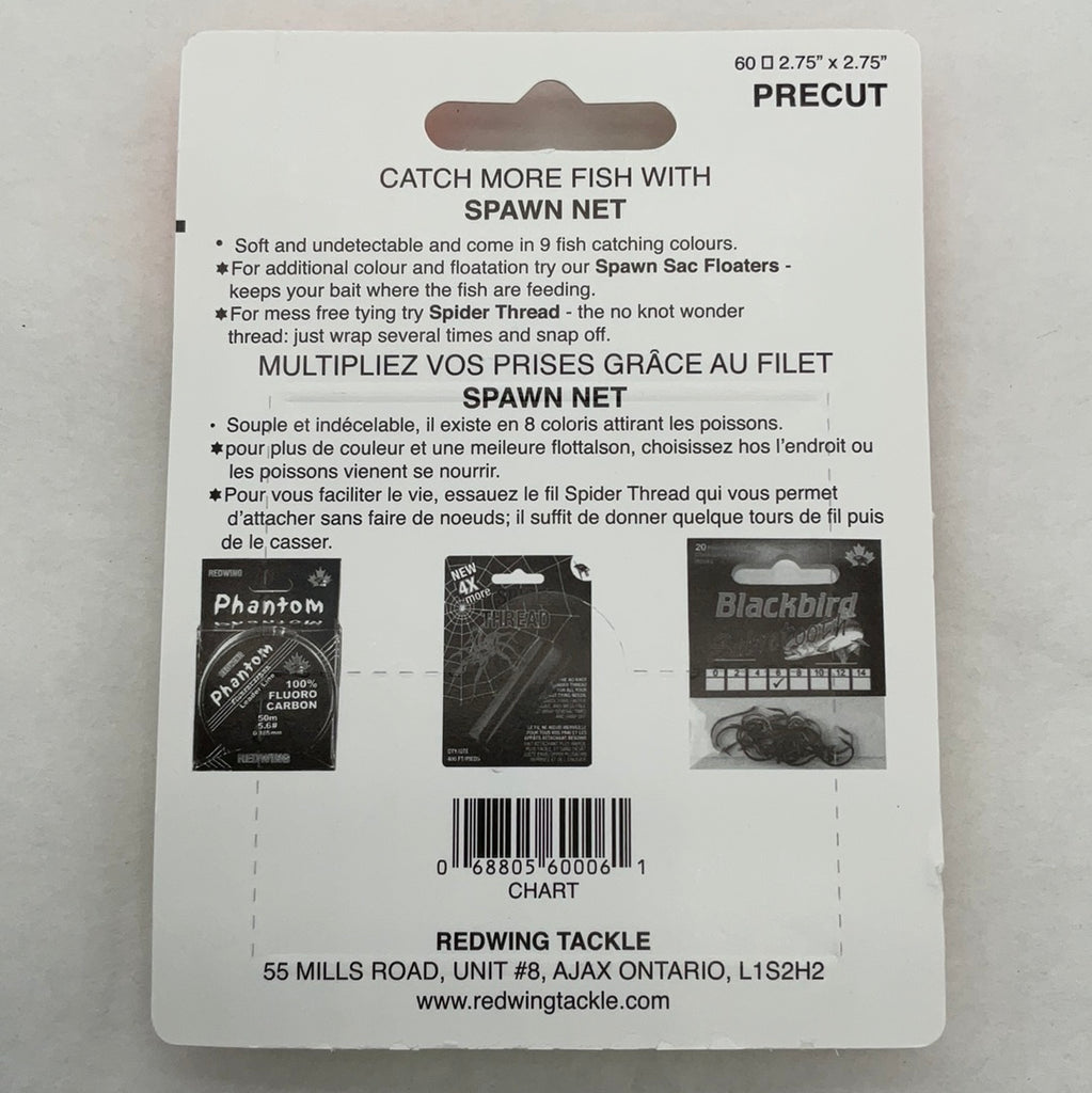 Red Wing Precut Spawn Netting – Tangled Tackle Co