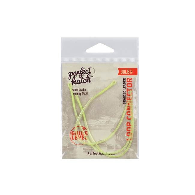 Perfect Hatch Braided Loops Connector 30lb test Chartreuse 3 pk ...